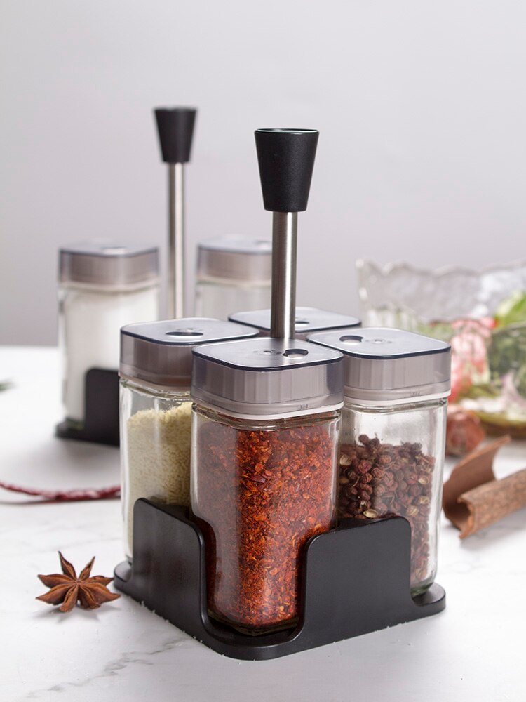 Kitchen oil can, salt shaker, sealed seasoning box... – Grandado
