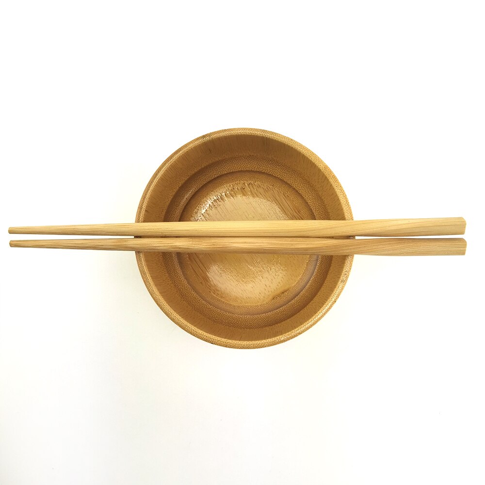 Natural Bamboo Bowl Fruit Salad Noodle Rice Bowl W... – Grandado