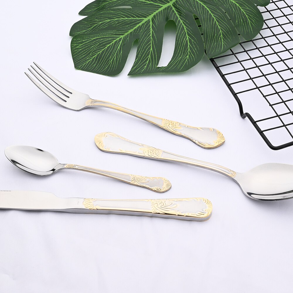 Vintage Western Gold Flatware Cutlery Dining Knife... – Grandado