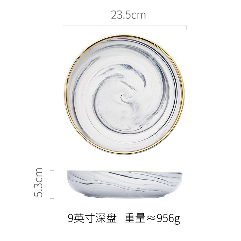 1psc Ceramic Plate Set European Style Dish Dinner ... – Vicedeal