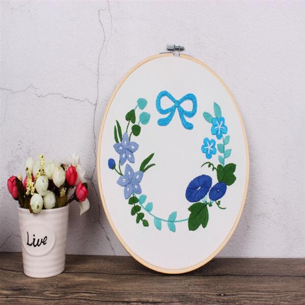 25x25cm Flower Shop Plant Series European embroide... – Grandado