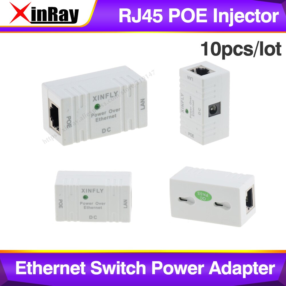 Rj45 poe injektor power over ethernet switch strøm... – Grandado