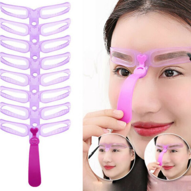 8PCS Eyebrow Shaper Makeup Template Eyebrow Groomi... – Grandado