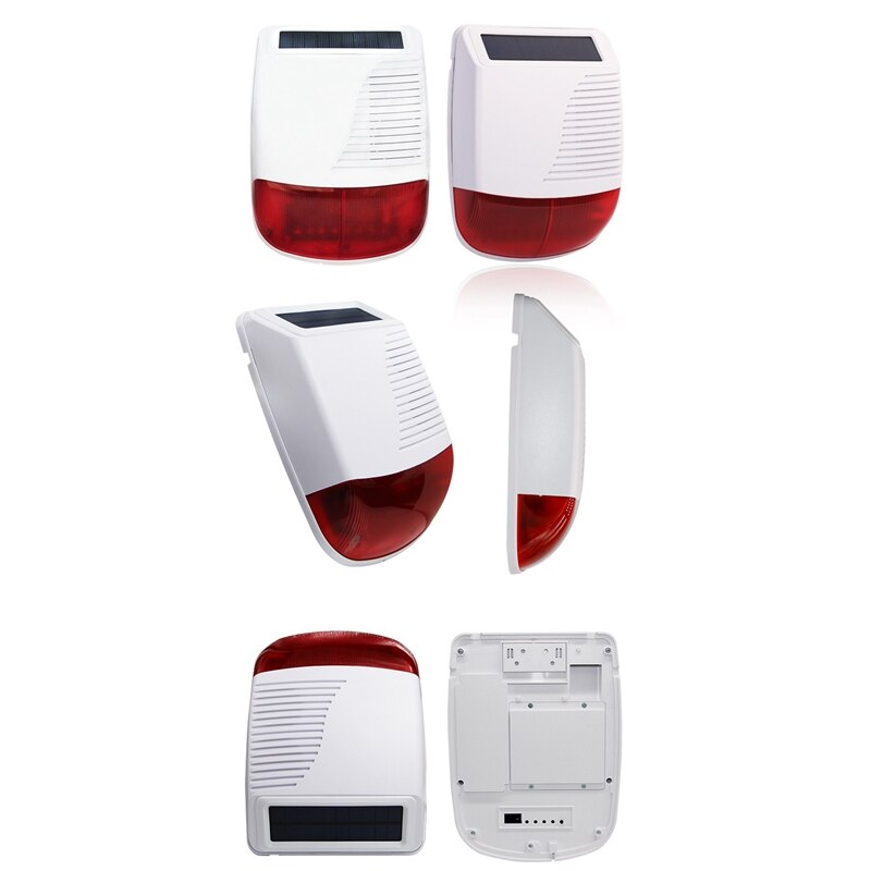 Solar Siren Wireless Sound and Light Alarm Outdoor... – Grandado