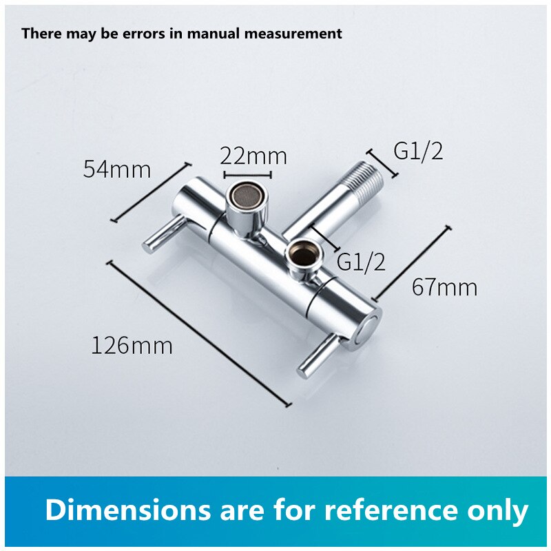 Brass dual purpose one in two out Chrome Bibcock S... – Grandado