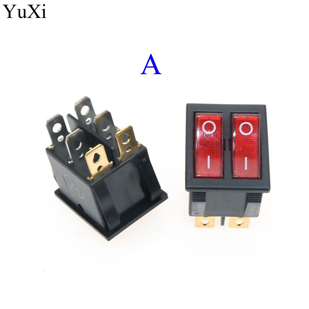YuXi On-Off KCD4 6Pin Red green double Boat Car Ro... – Grandado