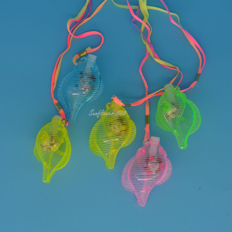 LED Light-Up Flashing Conch Necklace Pendants Glow... – Grandado