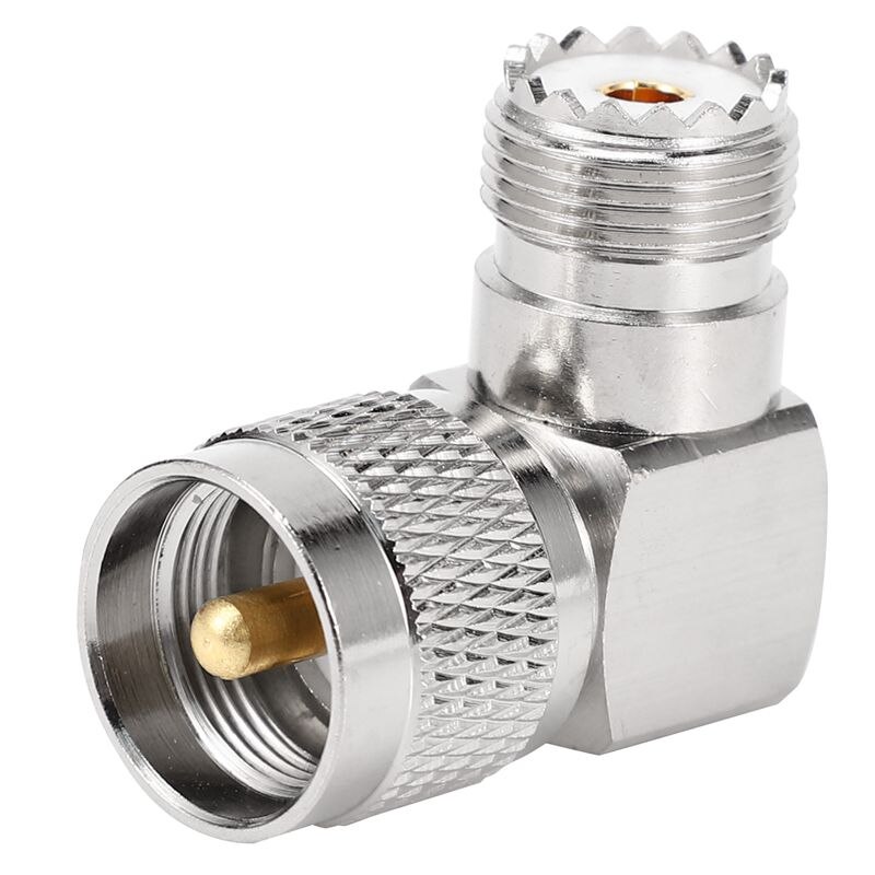 UHF SO-239 Female To UHF PL-259 Male Right Angle 9... – Grandado