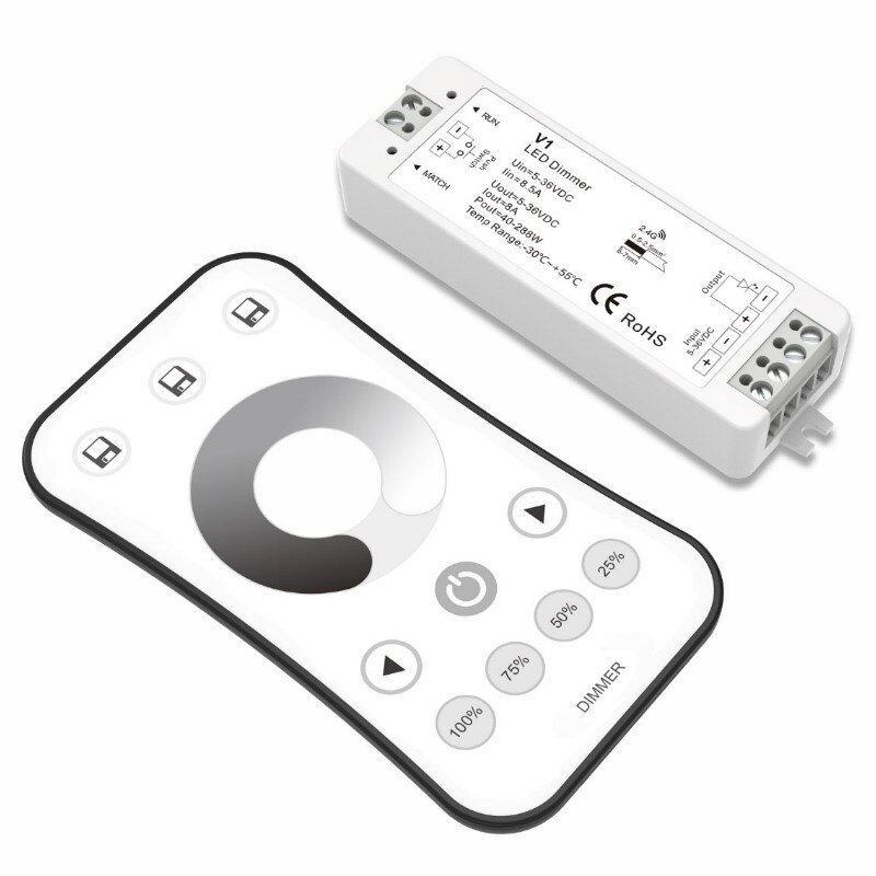 Led Dimmer Controller 12V RF Dim Wireless Remote D... – Grandado