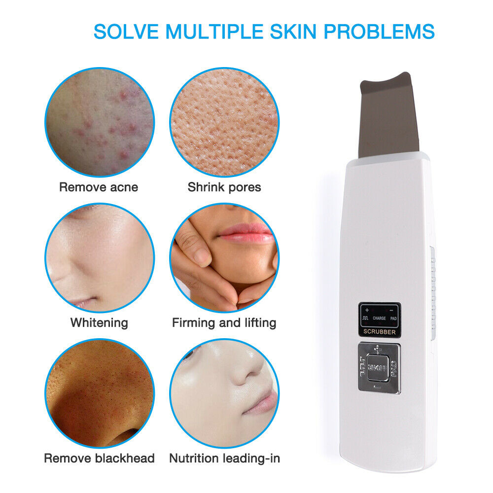 Ultrasonic Skin Scrubber Facial Deep Cleaning Mach... – Vicedeal