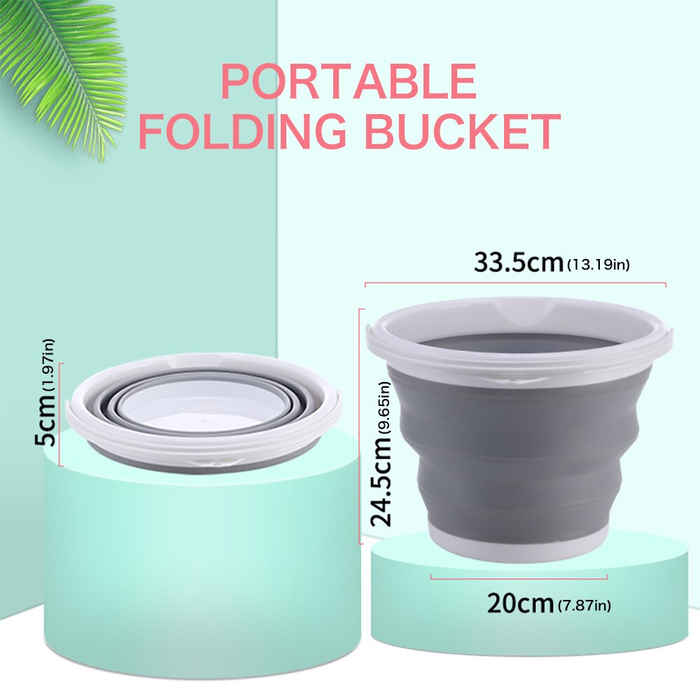 Household Bucket Portable Foldable Silicone Bucket... – Grandado