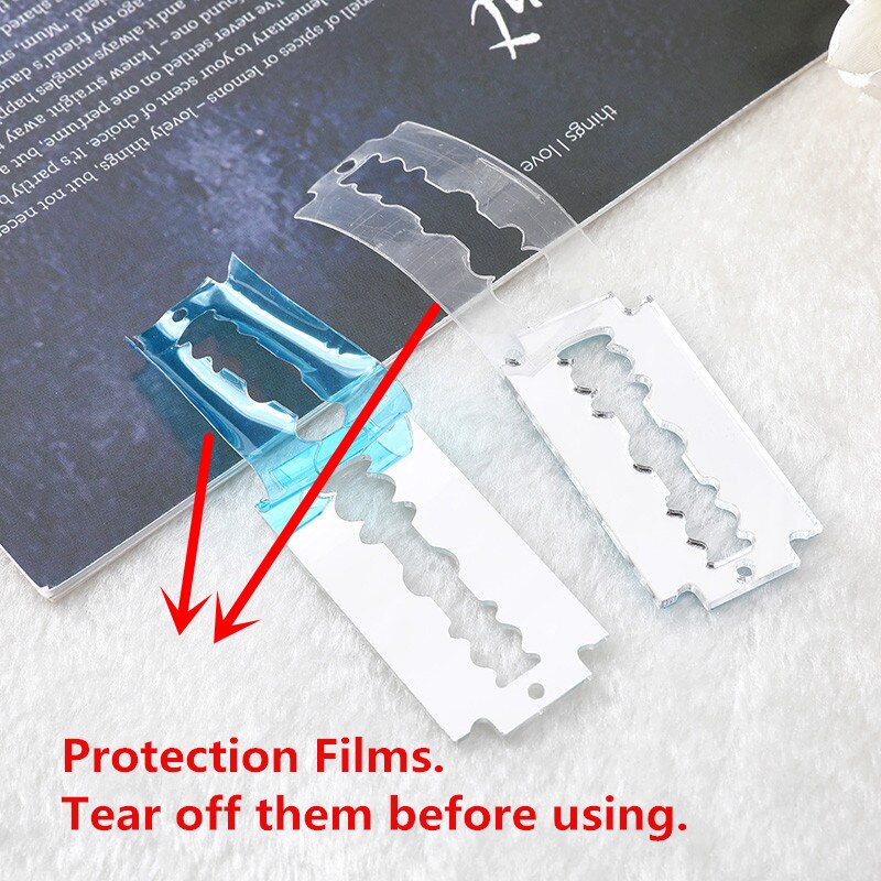 10Pcs Acrylic Razor Charms White Blade Crafts Jewe... – Grandado