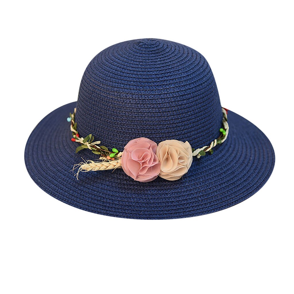 Vrouwen Strand Strooien Hoed Jazz Zonnescherm Pana... – Grandado