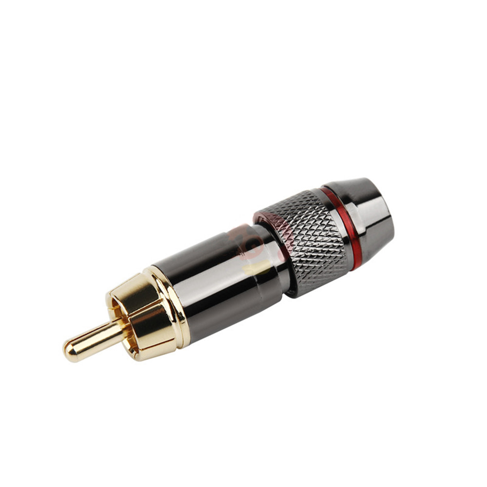 Audio Connectors Rca Connector Vergulde Lotus Hoof... – Vicedeal