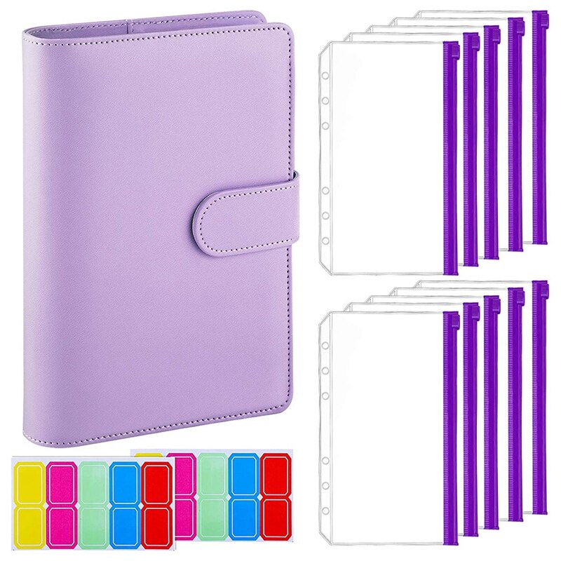 12-Piece A6 Binder Pocket with Notebook Cover, PU ... – Vicedeal