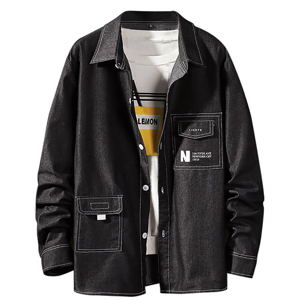 Mouwen Losse Shirts Contra mannen Casual Mode Patc... – Vicedeal