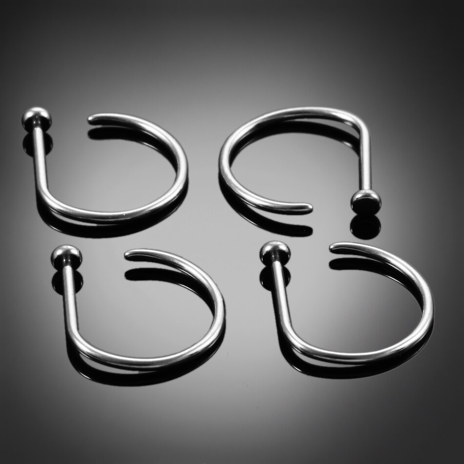 Swanjo 1PC 20G G23 Titanium Nose Rings Silver Nose... – Grandado