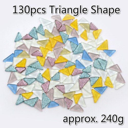200pcs Shimmering Glass Mosaic Tiles 1*1*0.4cm Squ... – Vicedeal