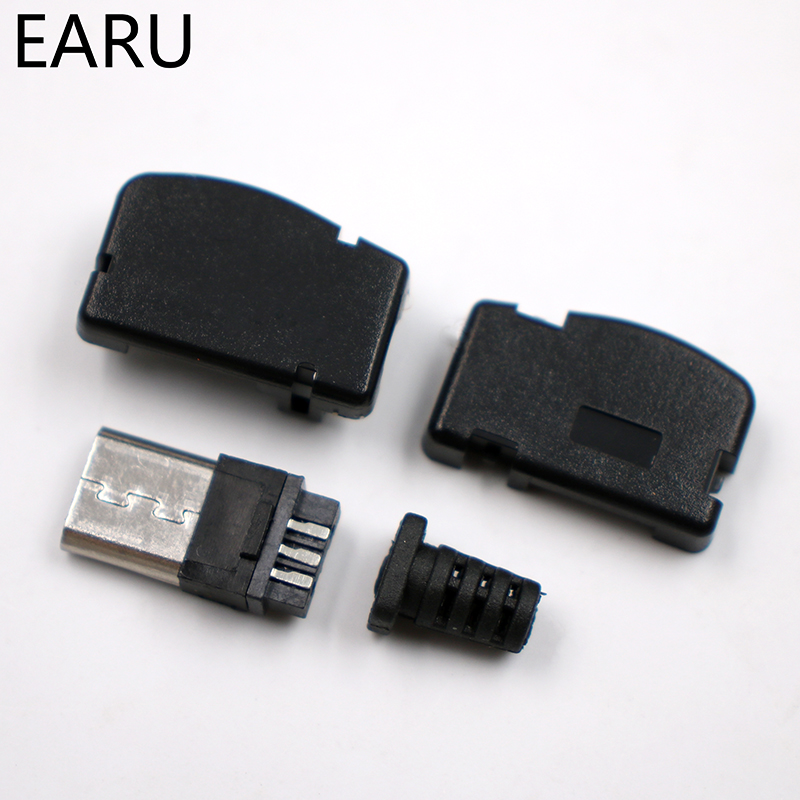 10sets/lot Micro 5P USB Male Plug Solder Type Tail... – Vicedeal