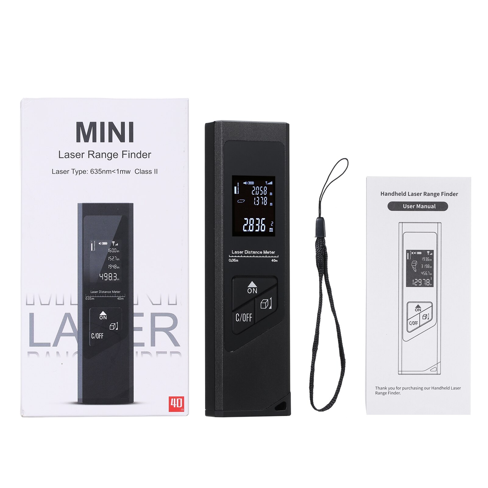 40M Mini Distance Measuring Meter Handheld Rangefi... – Vicedeal