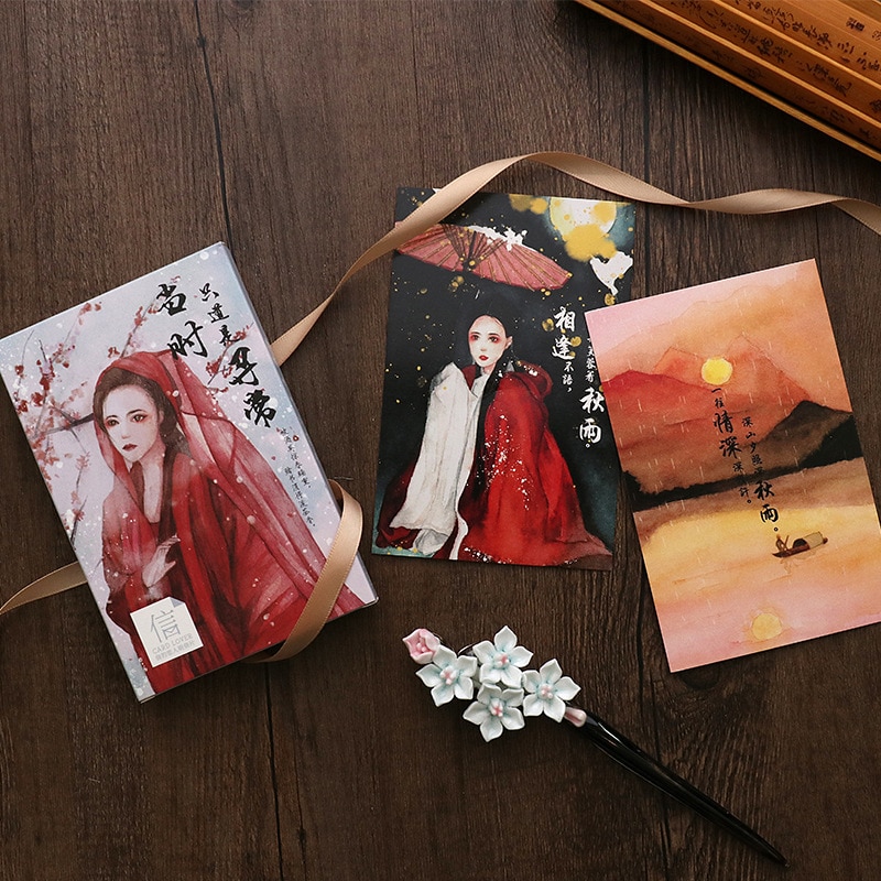 30 Pcs/Set Chinese Ancient Beauty Series Postcard ... – Vicedeal