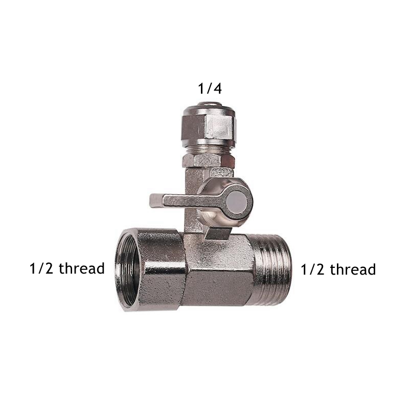 RO Water Filter Inlet Tee Type Ball Valve Metal Pl... – Grandado