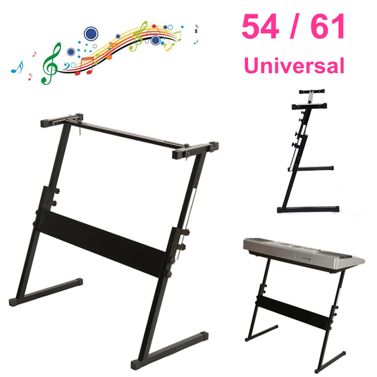 54 61 Key Electronic Piano Stand Adjustable Z-type... – Vicedeal