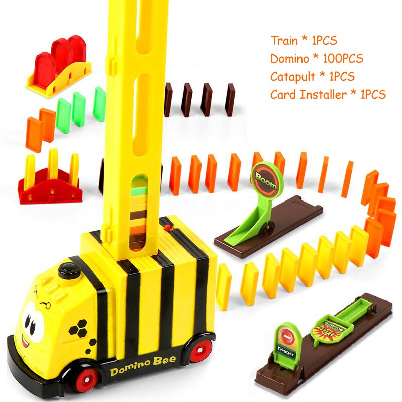 Domino Train Toy Set Rally Electric Train Model wi... – Vicedeal