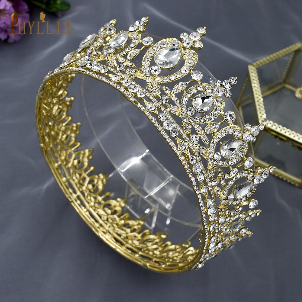 A51 Round Wedding Crowns Royal Bride Headpiece Hai... – Vicedeal