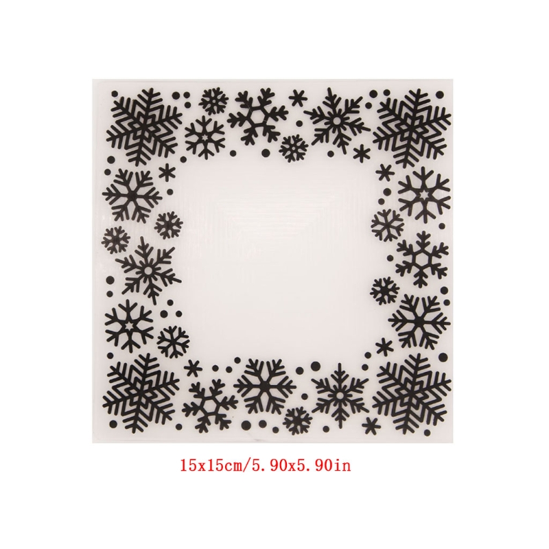 Christmas Snowflake Plastic Embossing Folder Stenc... – Grandado