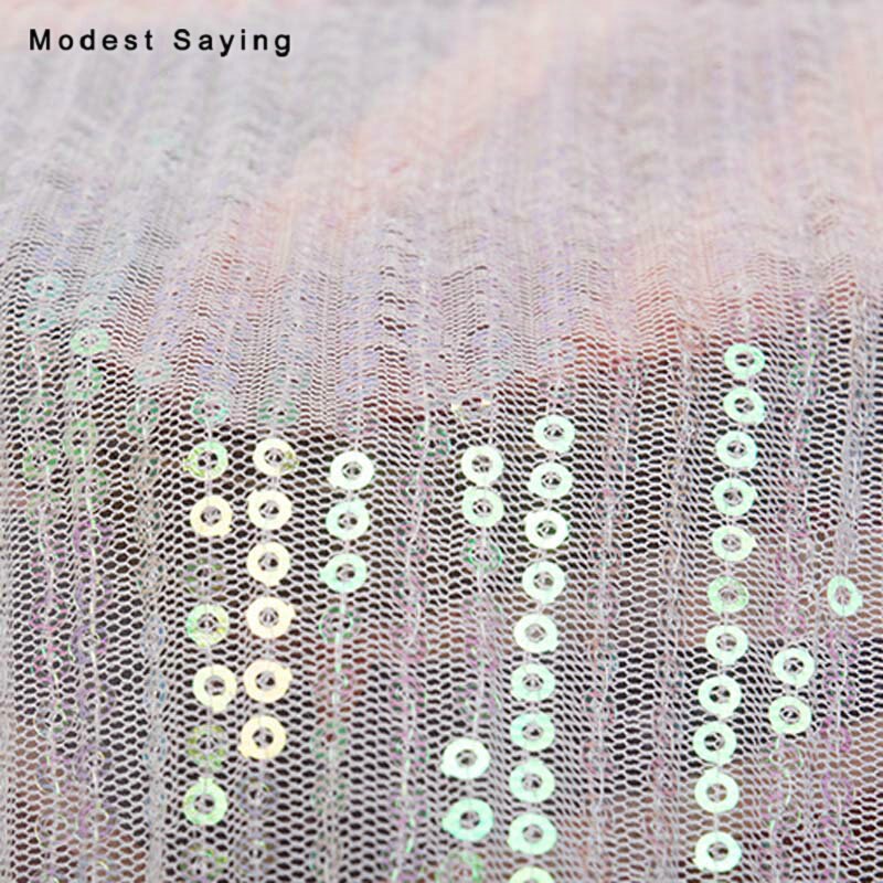 Colorful Ivory Scales Sequins Fabric for Evening D... – Grandado