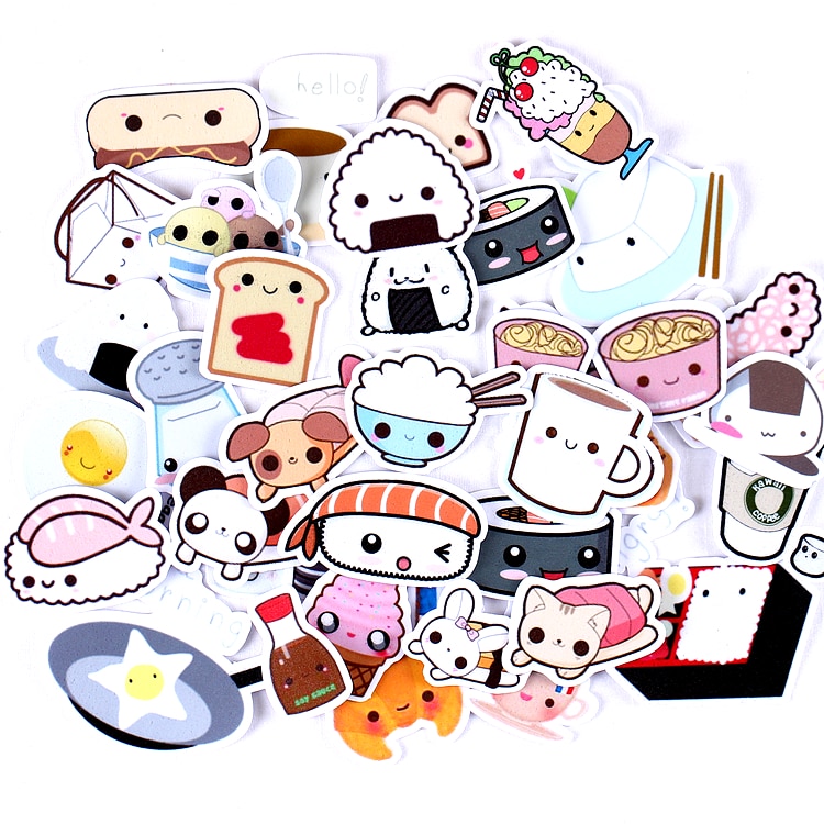 36pcs/lot Cute food Sticker Diy Album Scrapbooking... – Grandado