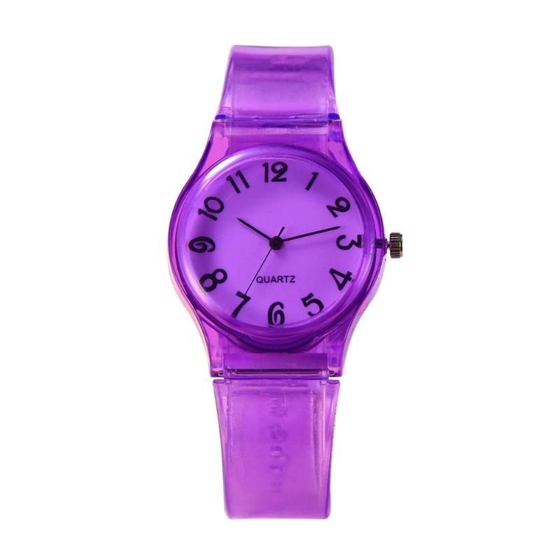 Kids Watches Lovely Cute Pure Color Silicone Rubbe... – Grandado
