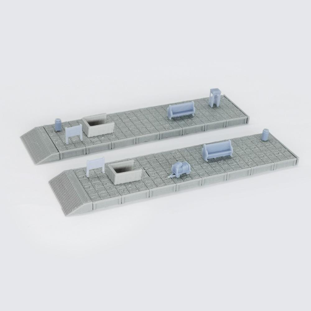 Outland Models Train Station Passenger Platform wi... – Vicedeal