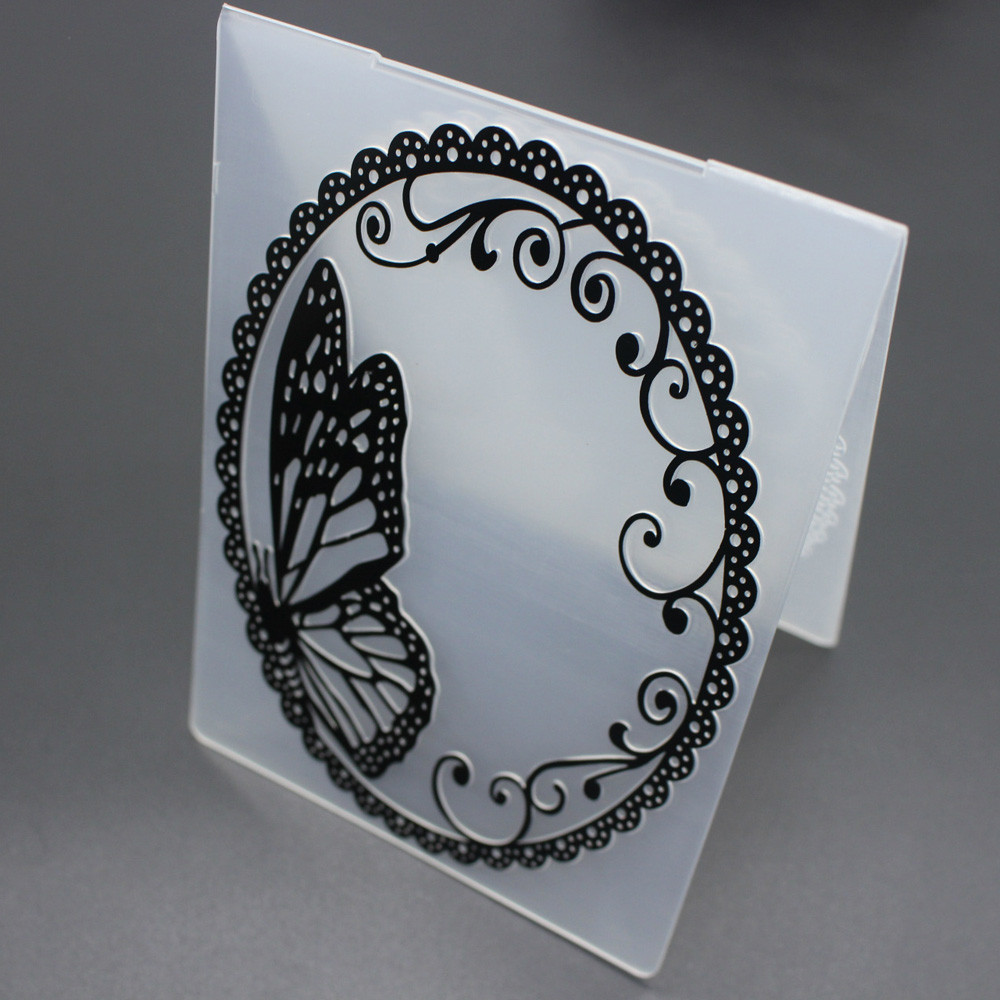 Plastic Template Craft Card Making Paper Cards 1Pc... – Grandado