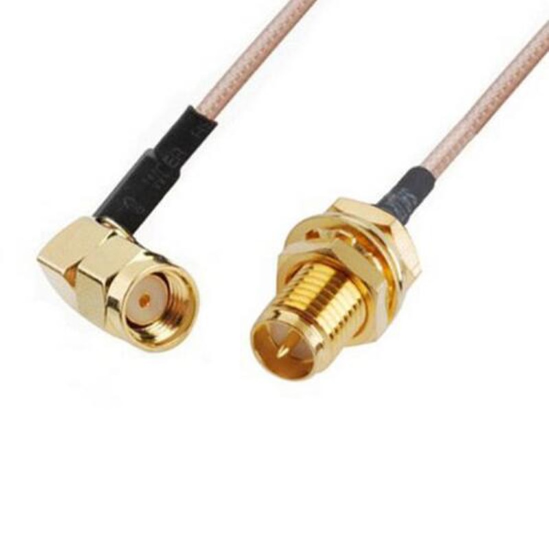 Rf koaksialkabel 2.5mm 50 ohm rp-sma han vinkel ti... – Grandado