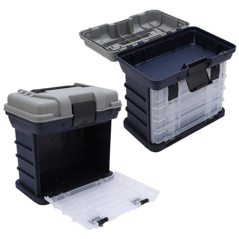 4 Layers Fishing Case with Handle Adjust 4 Layer F... – Grandado