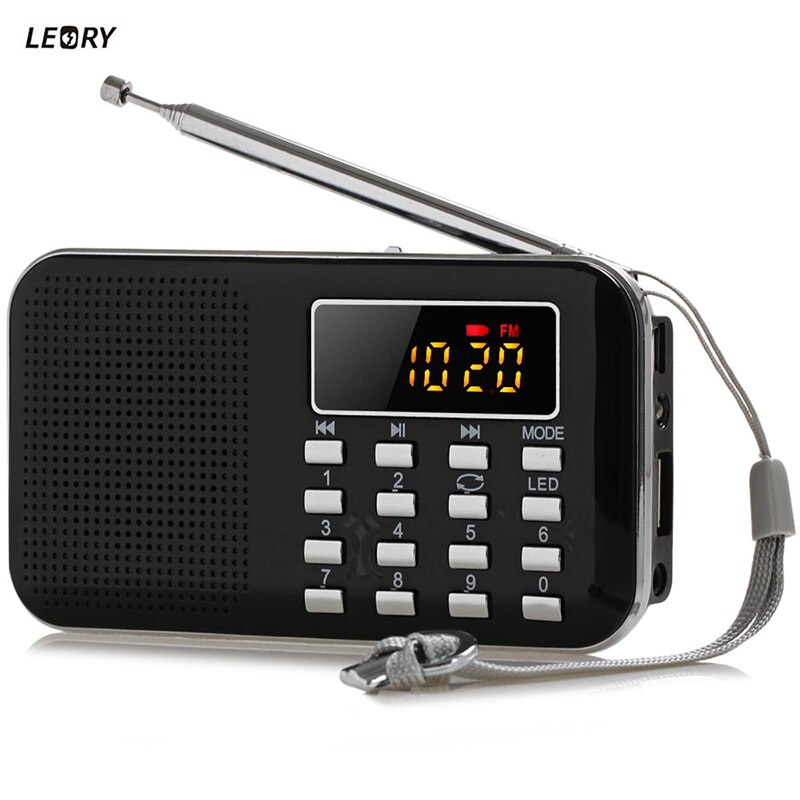 LEORY L-218 Mini AM FM Radio Speaker Receiver Port... – Grandado