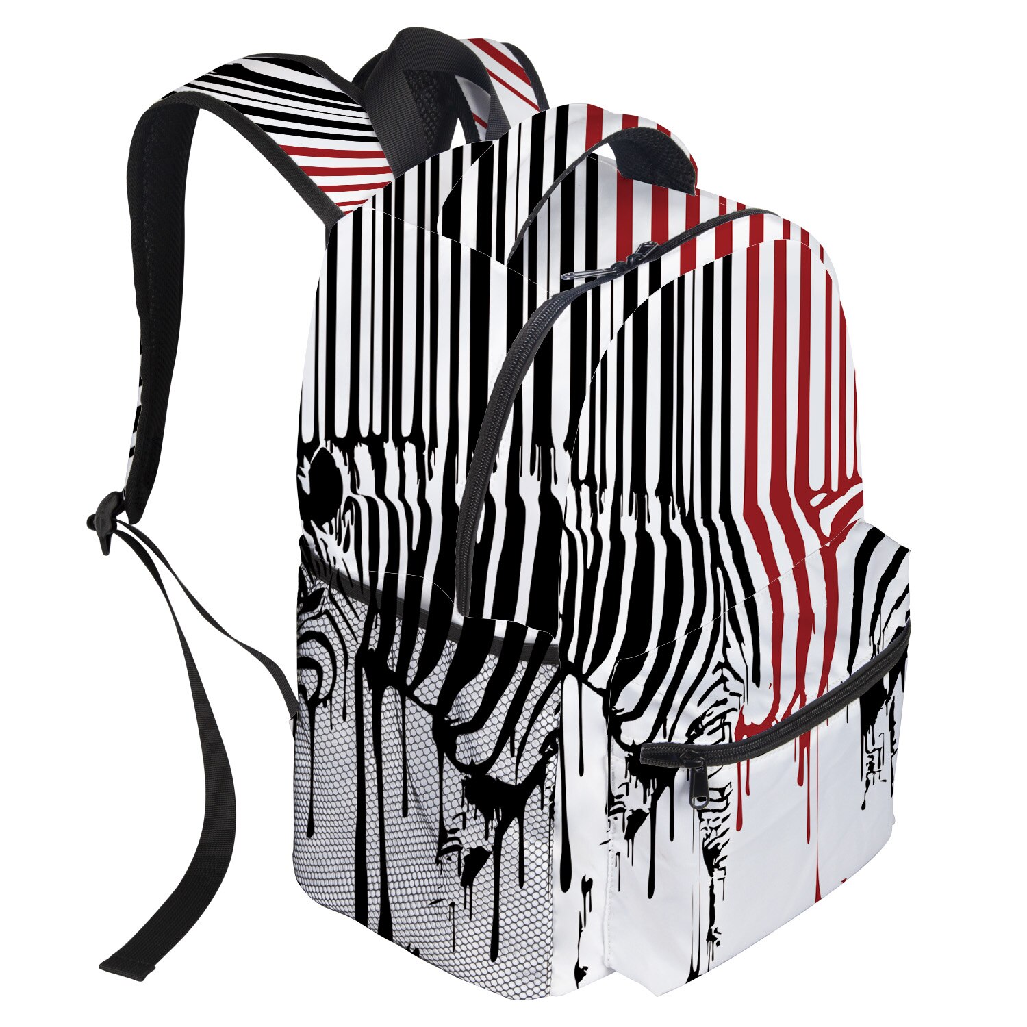 Funny Animal Paint Splash Zebra Backpack College S... – Grandado