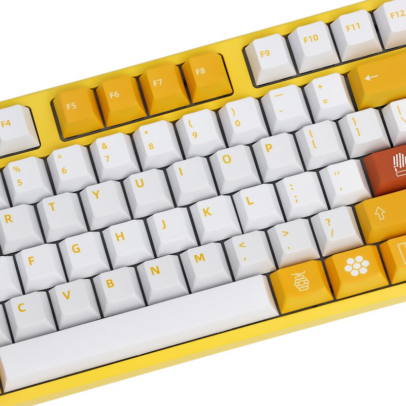 113 Keys PBT Keycaps Dye Sub Cherry Profile Honey ... – Grandado