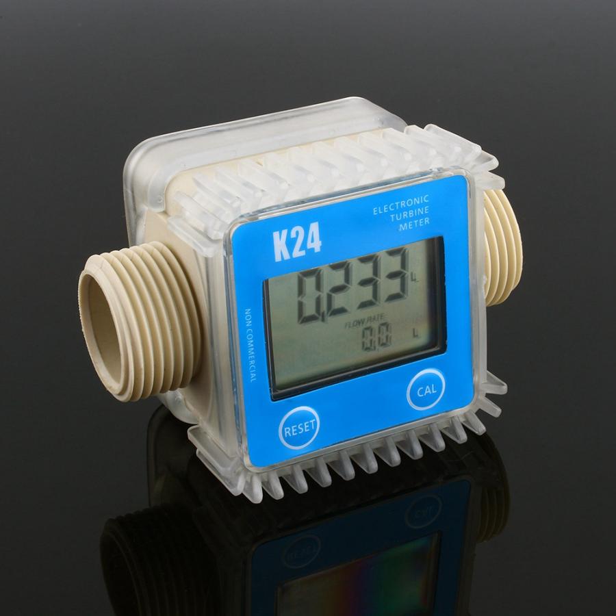 K24 LCD Turbine Digital Diesel Fuel Flow Meter Use... – Grandado