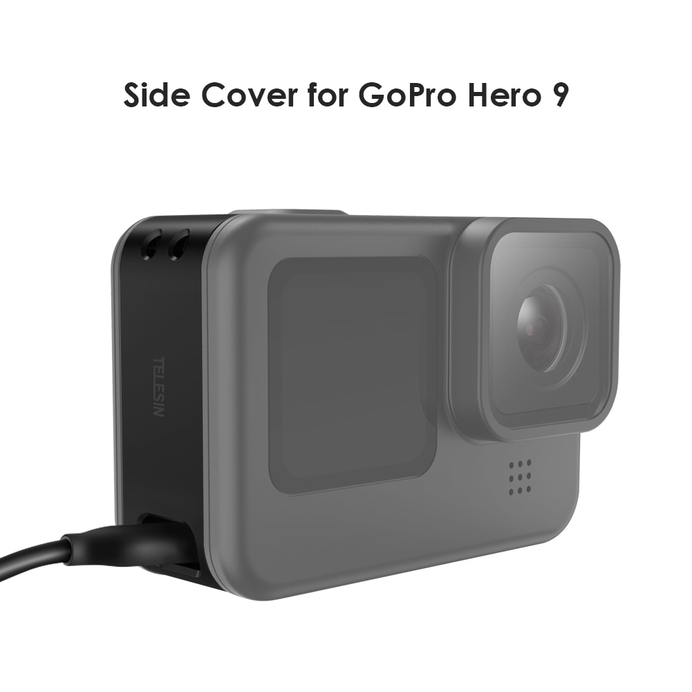 For GoPro Hero 9 Side Battery Protective Case Type-C Charging Port ...