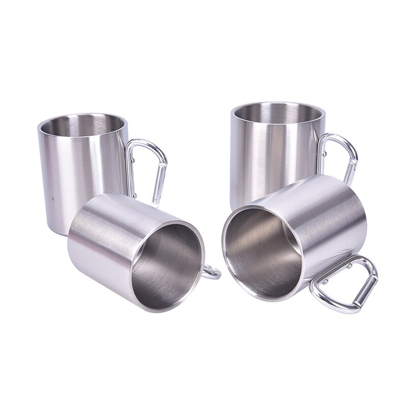 Edelstahl Tasse Camping Reisen Außen Tasse Doppel ... – Grandado