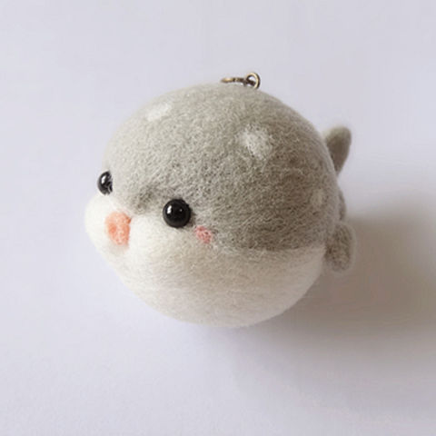 Needle Felting Cartoon Puffer Fish Handmade Unfini... – Grandado