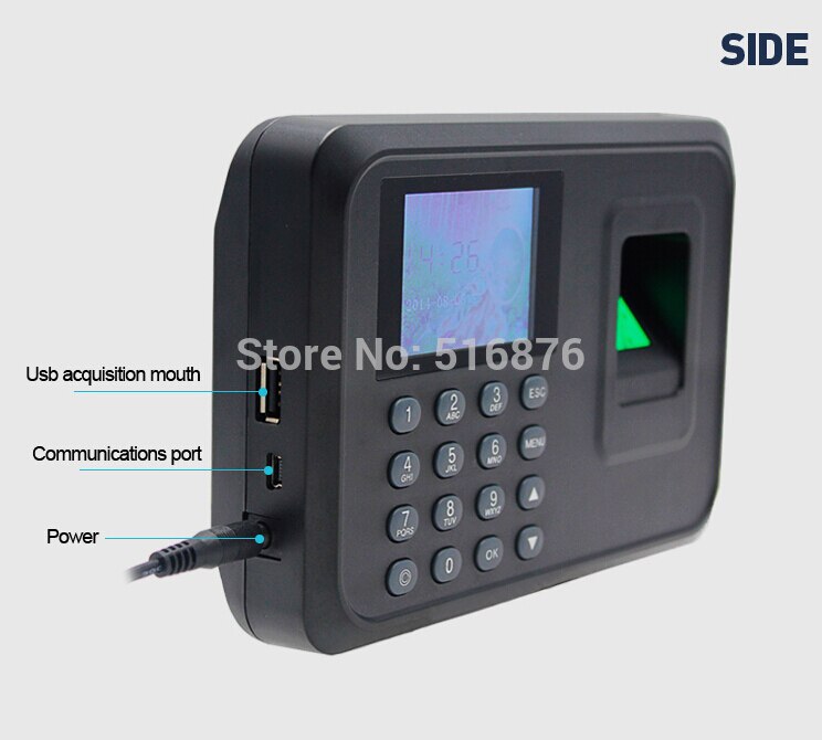Biometric Fingerprint Time Attendance Time Clock R Vicedeal
