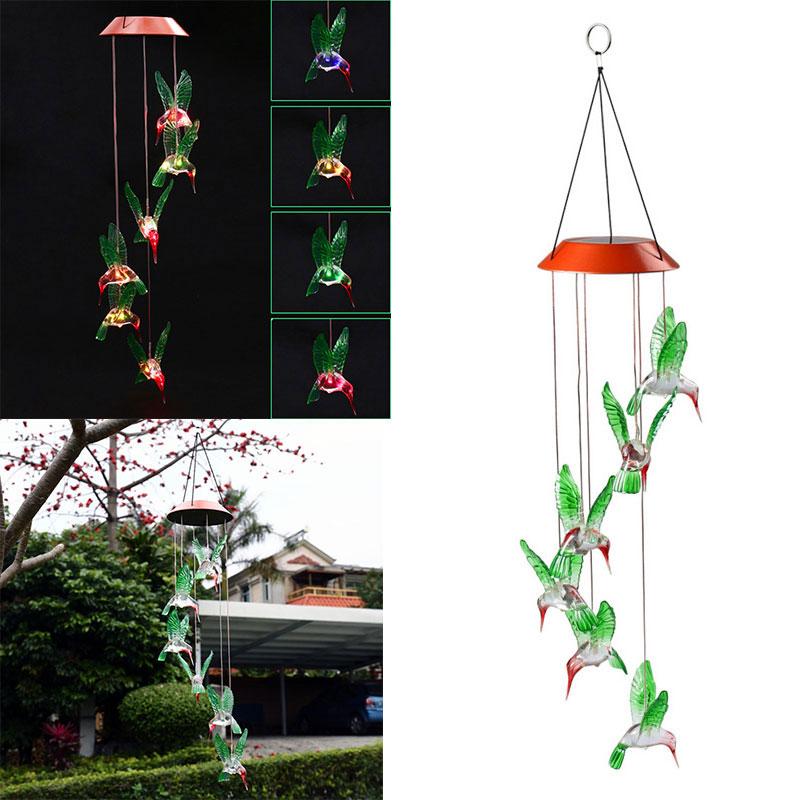 Color Changing Solar Light Wind Chime Dangler LED ... – Vicedeal