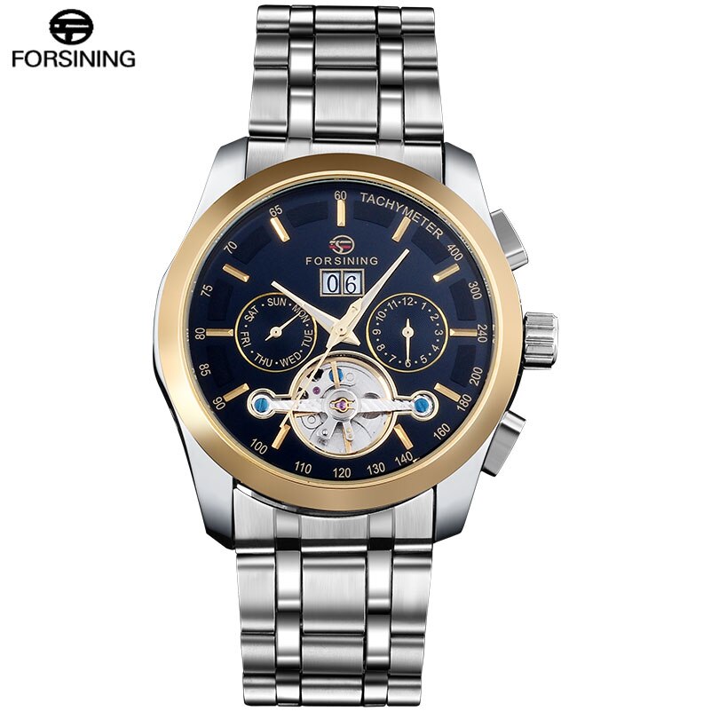 FORSINING Luxury Brand Watches Men Stainless Steel... – Vicedeal