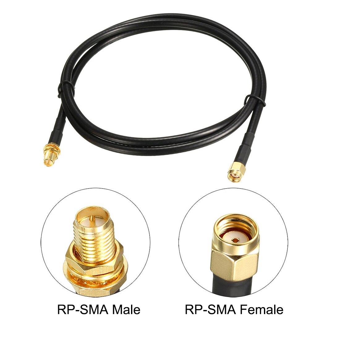 uxcell Antenna Extension Cable RP-SMA Male to RP-S... – Vicedeal