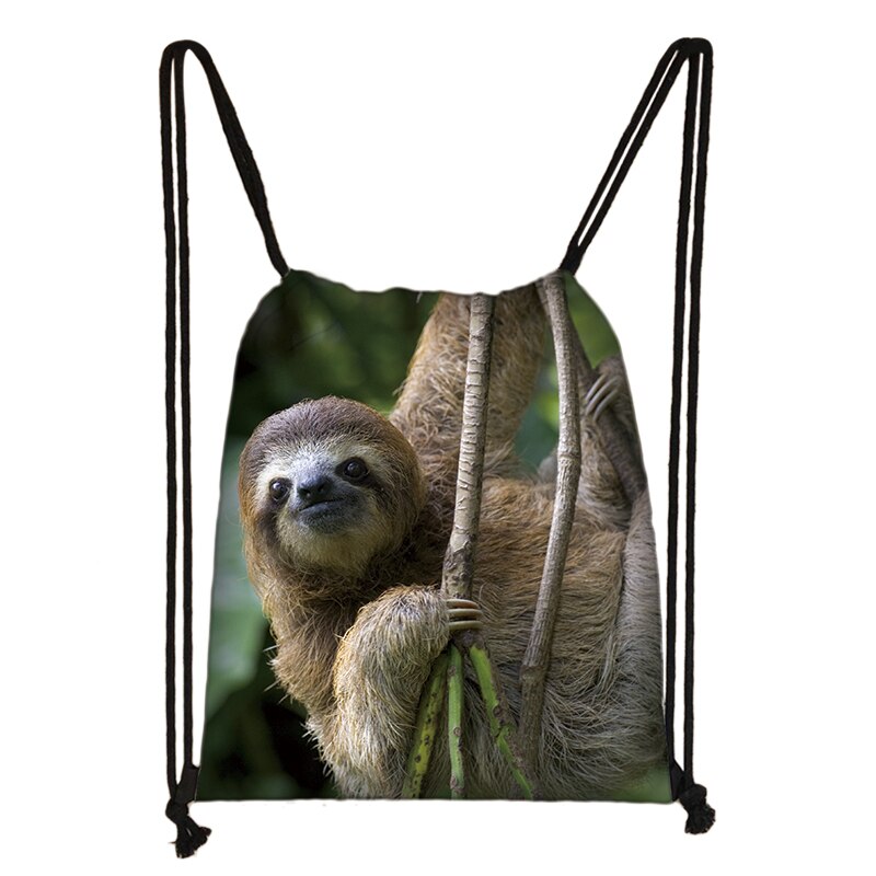Cute Animal Sloth Drawstring Bags Women Storage Ba... – Vicedeal
