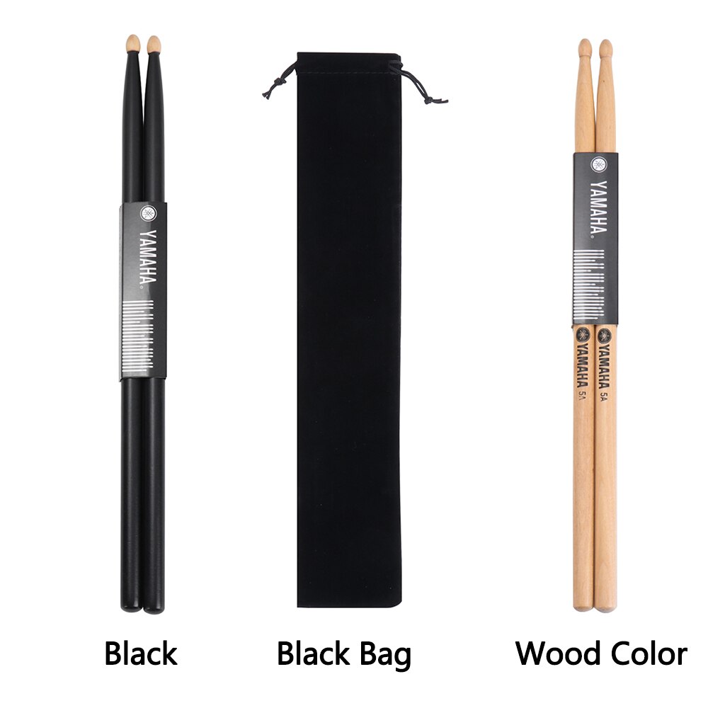 1 Pair Black 5A Drum Sticks Classic Maple Wood Dru... – Vicedeal